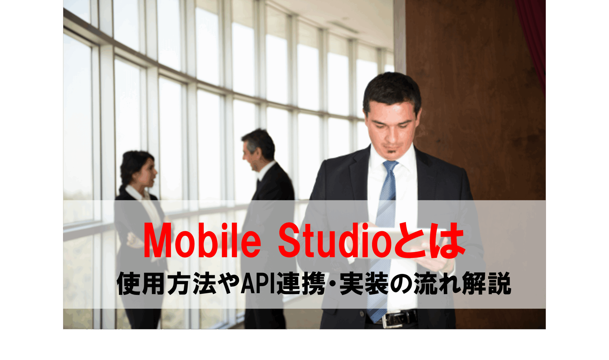 Mobile Studioとは 使用方法やAPI連携・実装の流れを分かりやすく解説 - フロッグウェル株式会社